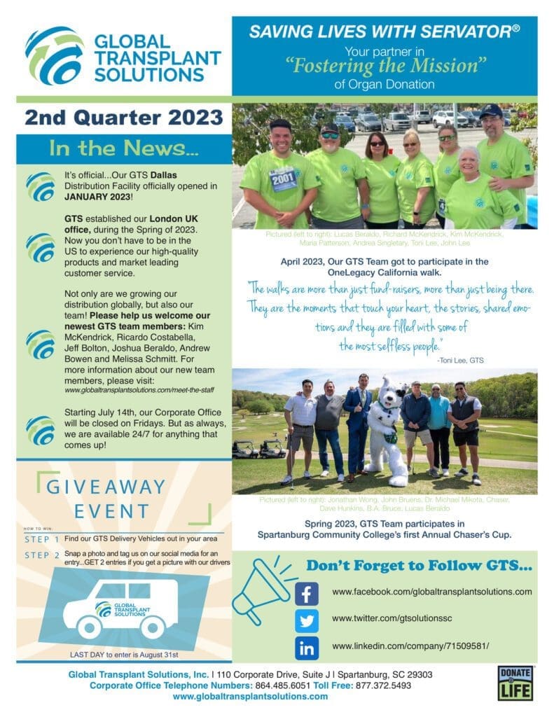 Newsletter | Global Transplant Solutions